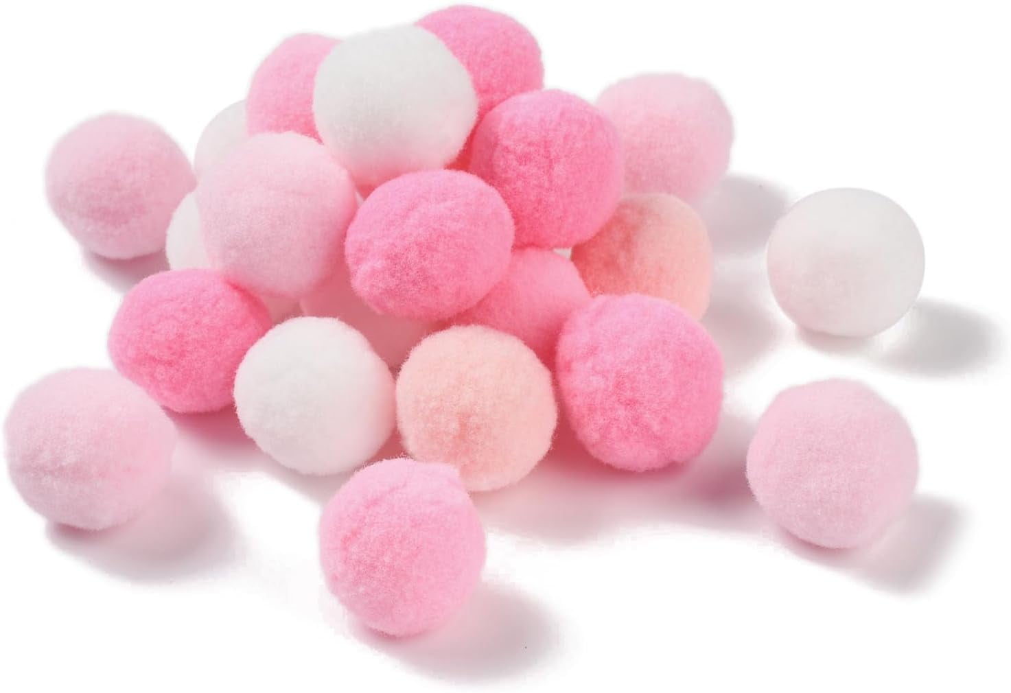 30Pcs Polyester Ball Decoration Pom Pom Ball Soft and Fluffy Craft Pom ...
