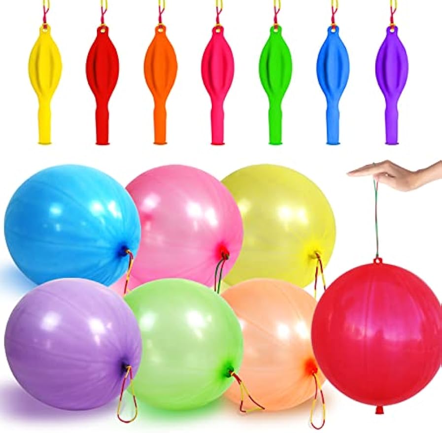 30Pcs Punch Balloons, Thickened Neon Punching Balloon Heavy Duty Party ...