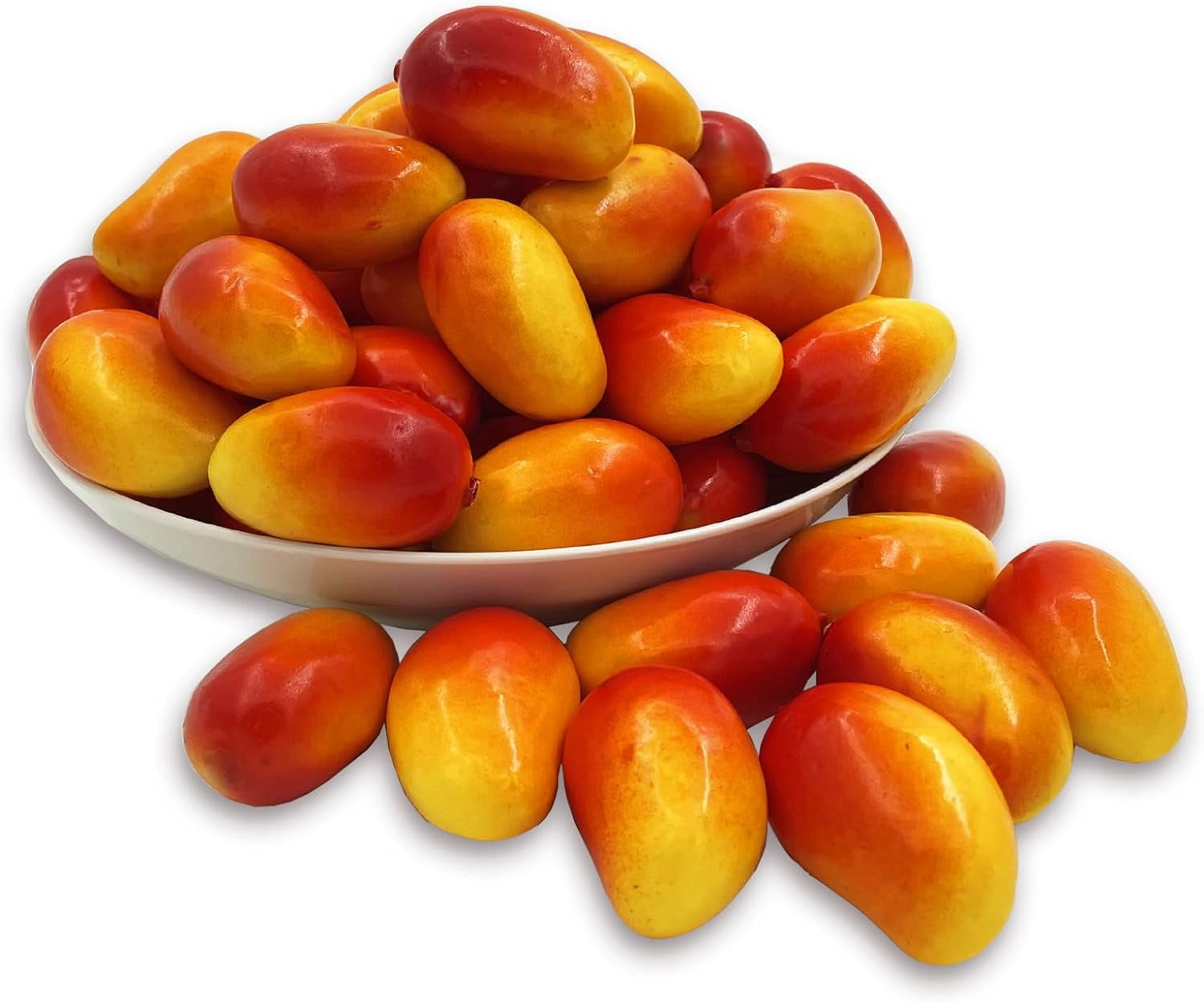 30Pcs Realistic Mini Red Fake Mangoes,Simulation Lifelike Mangoes ...