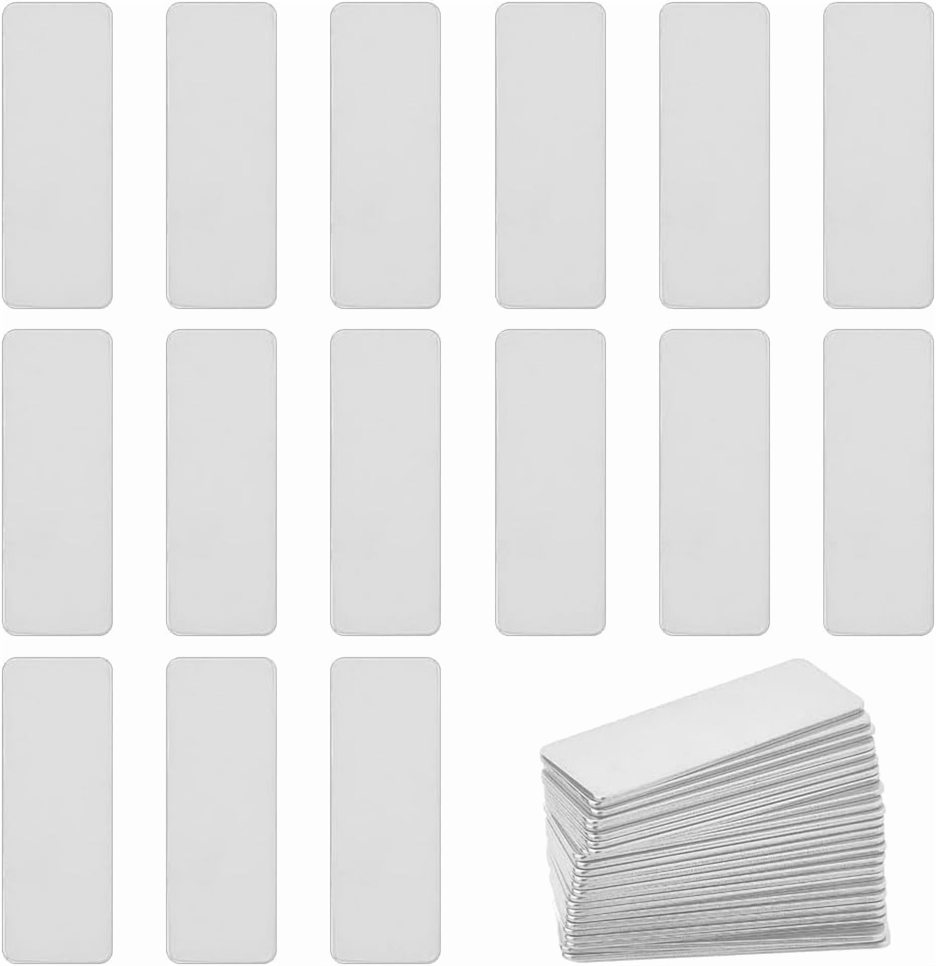 30Pcs Rectangle Stamping Blanks Metal Engraving Blanks 304 Stainless ...