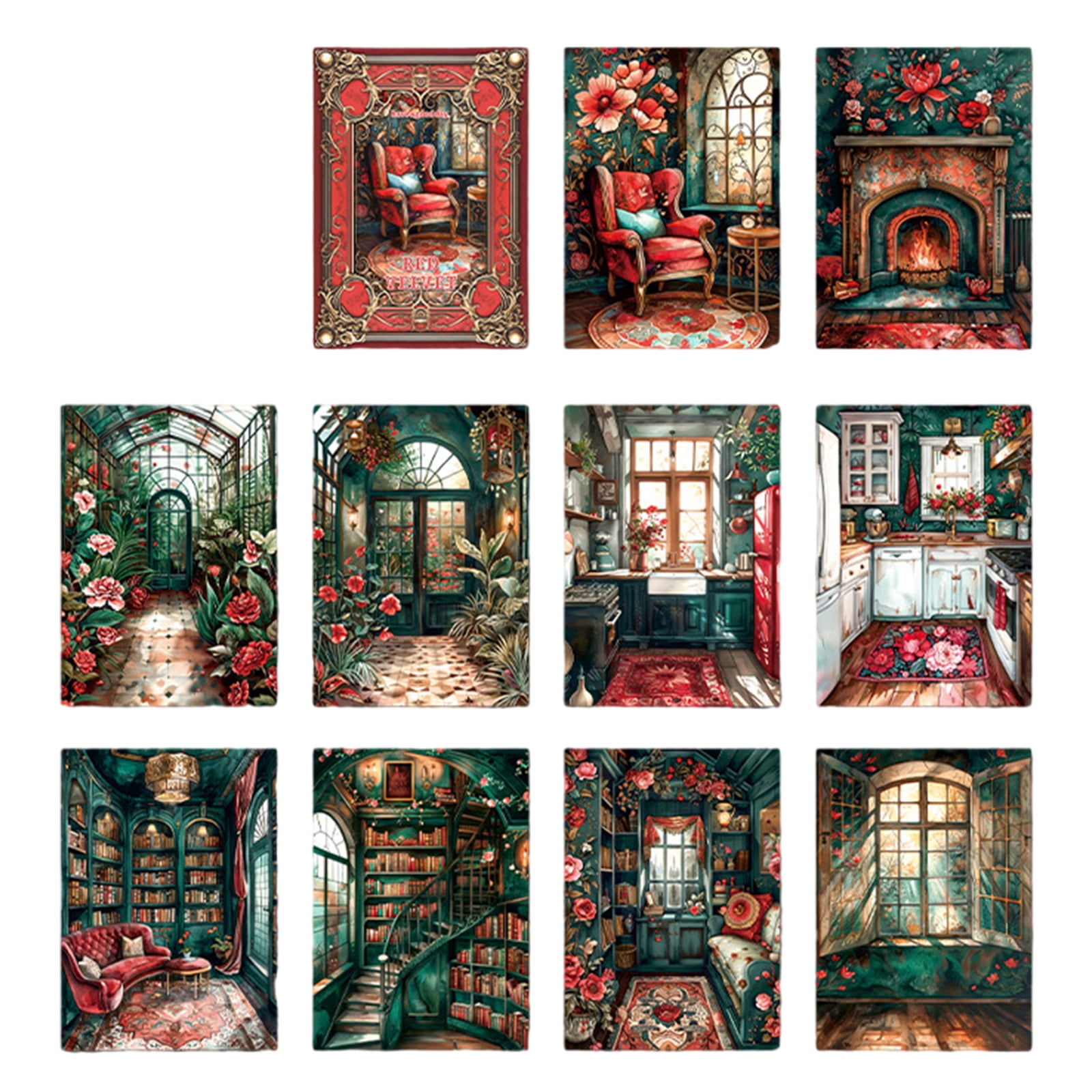 30Pcs Retro Scrapbooking Decorative Paper Antique Texture Paper ...