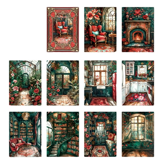 30Pcs Retro Scrapbooking Decorative Paper Antique Texture Paper ...