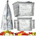 30Pcs Reusable Aluminum Foil Sealable Storage Bags, Thicken Stand Up ...