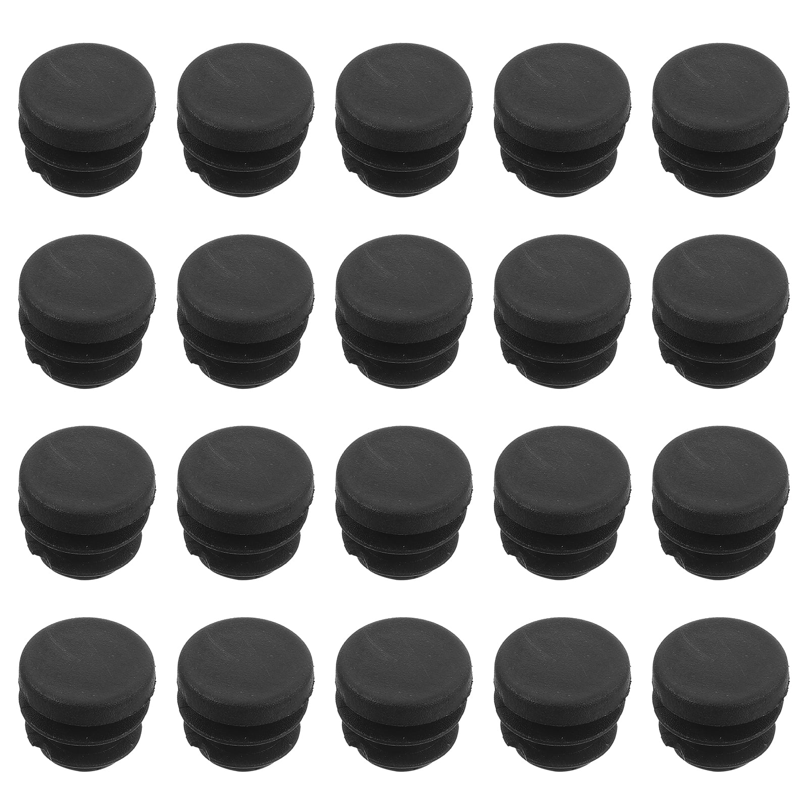 GOOHOCHY MLINS 30Pcs Black Plastic Hole Plugs Tube End Caps for Square ...