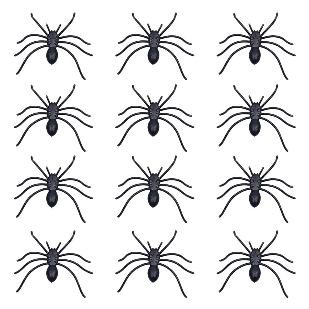30Pcs Scary Halloween Spider Decorations Durable and Horrible Plastic ...