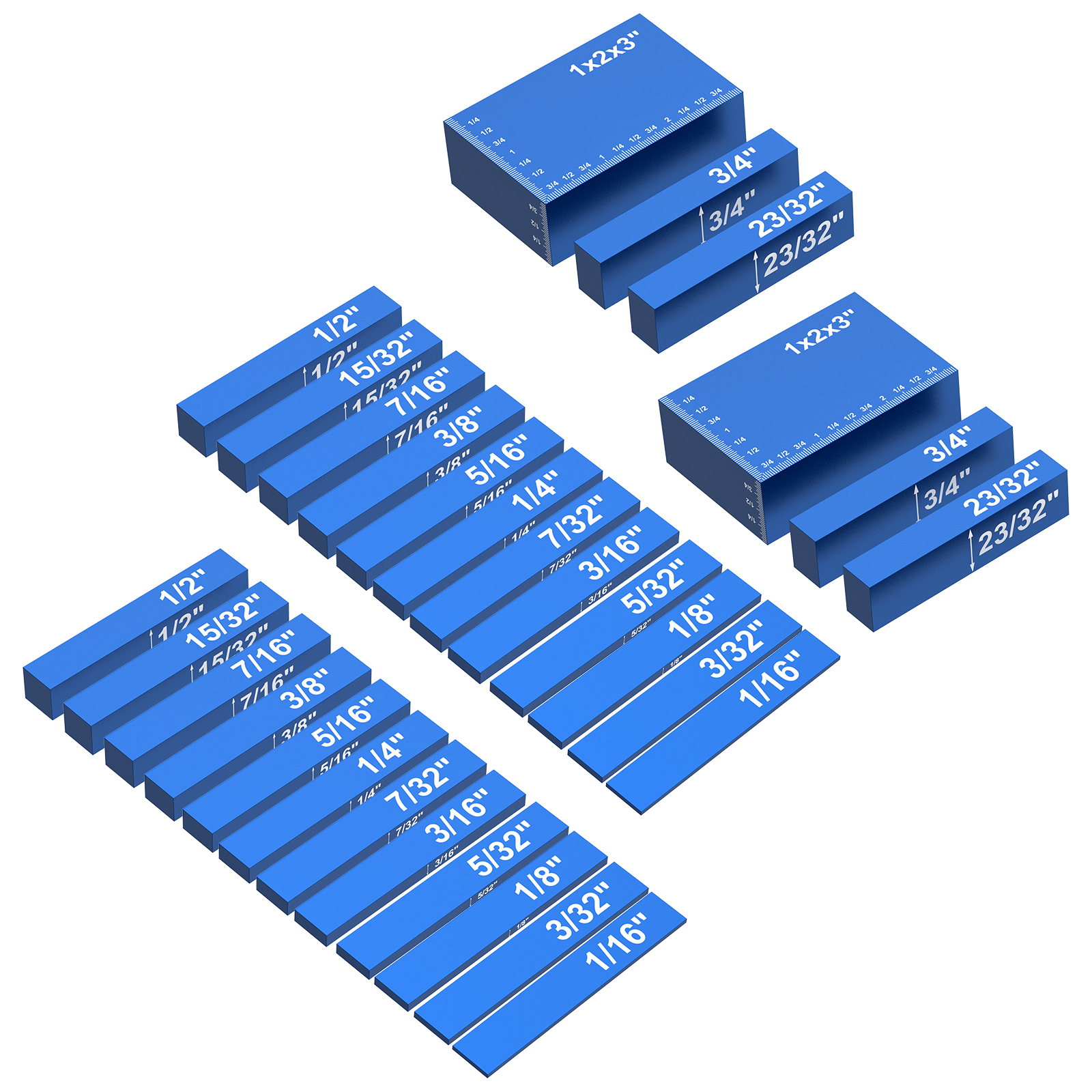 30Pcs Setup Blocks Height Gauge Set 4inch High Precision Setup Bar ...