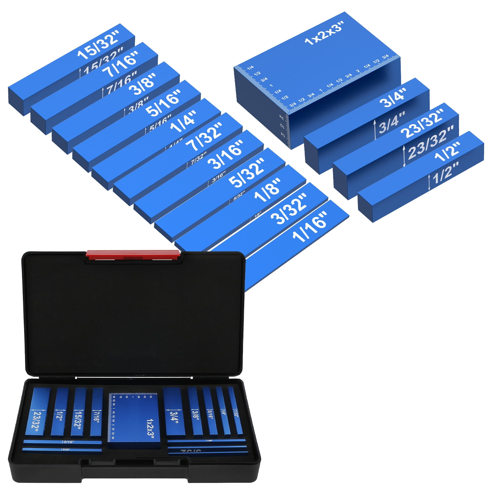 30Pcs Setup Blocks Height Gauge Set 4inch High Precision Setup Bar ...