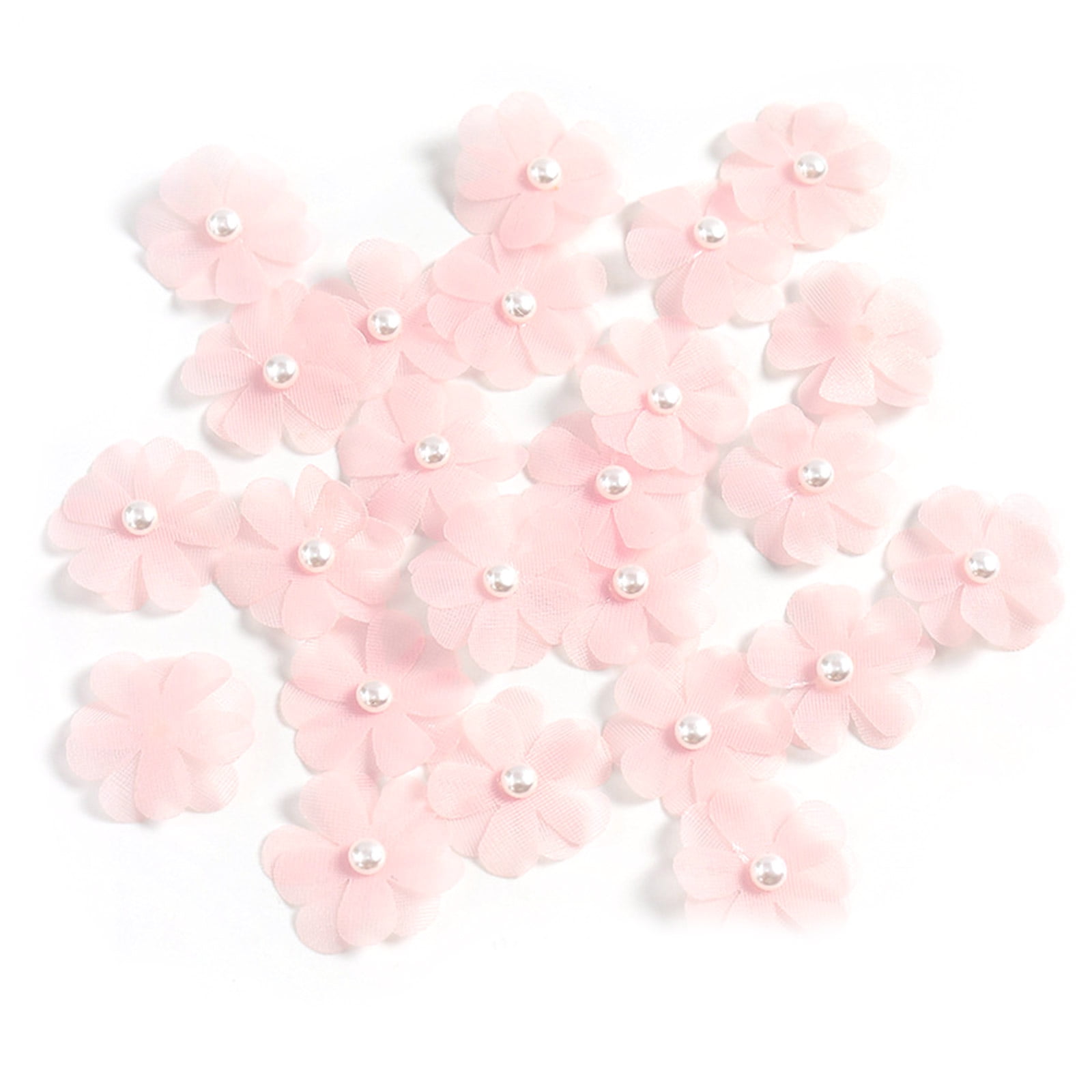 30Pcs Sewing Flower Fabric Flower Appliques for Wedding Dress Shoes Hat ...