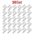 30Pcs Shelf Support Pegs Bracket Screw With Non-Slip Sleeve Cabinet ...