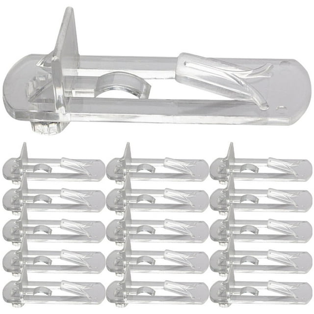 30Pcs Shelf Support Pegs Locking Cabinet Shelf Clips Clear Shelf Holder ...