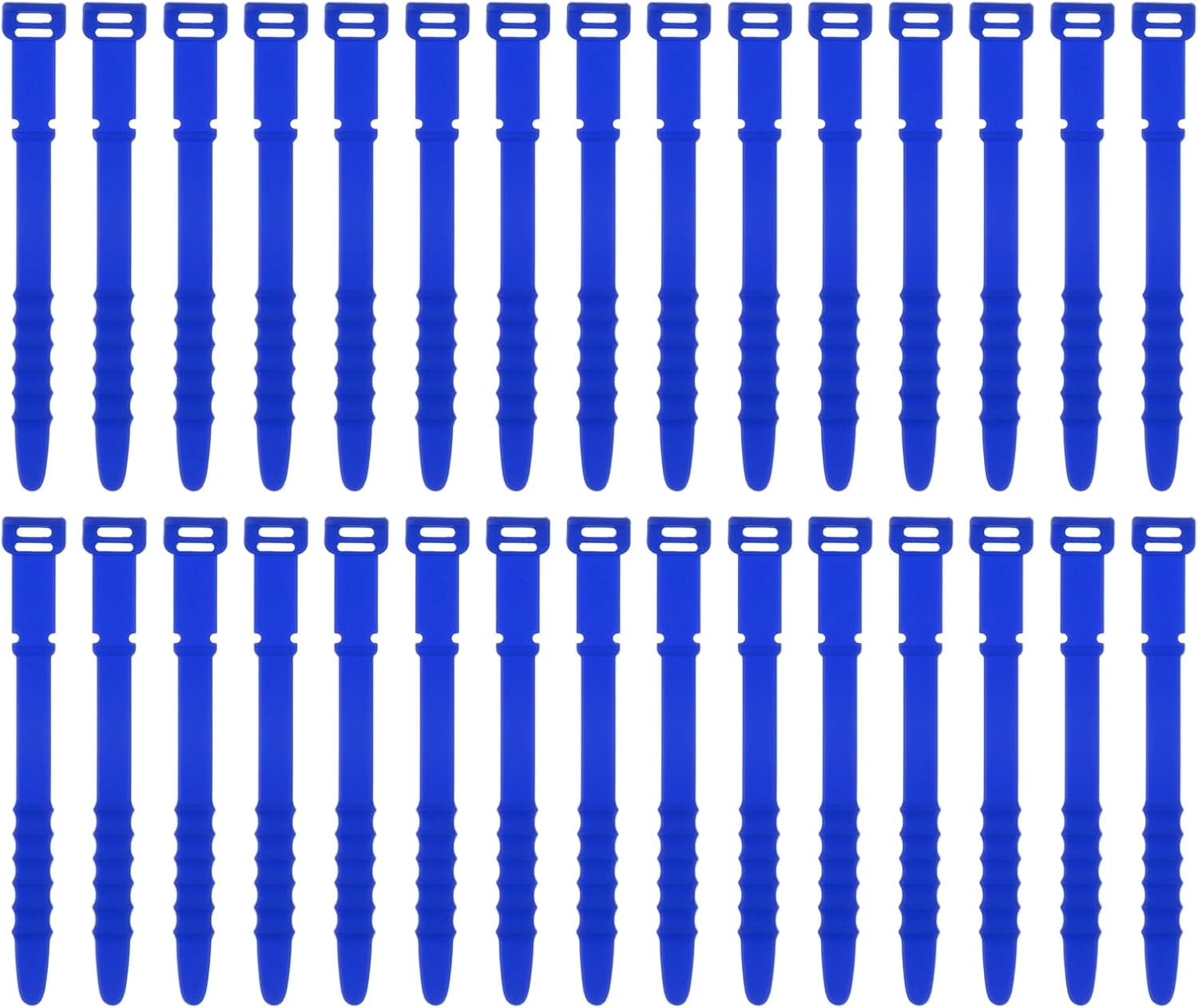 30Pcs Silicone Cable Ties 4.5 Inch Reusable Wire Ties Elastic Cable ...
