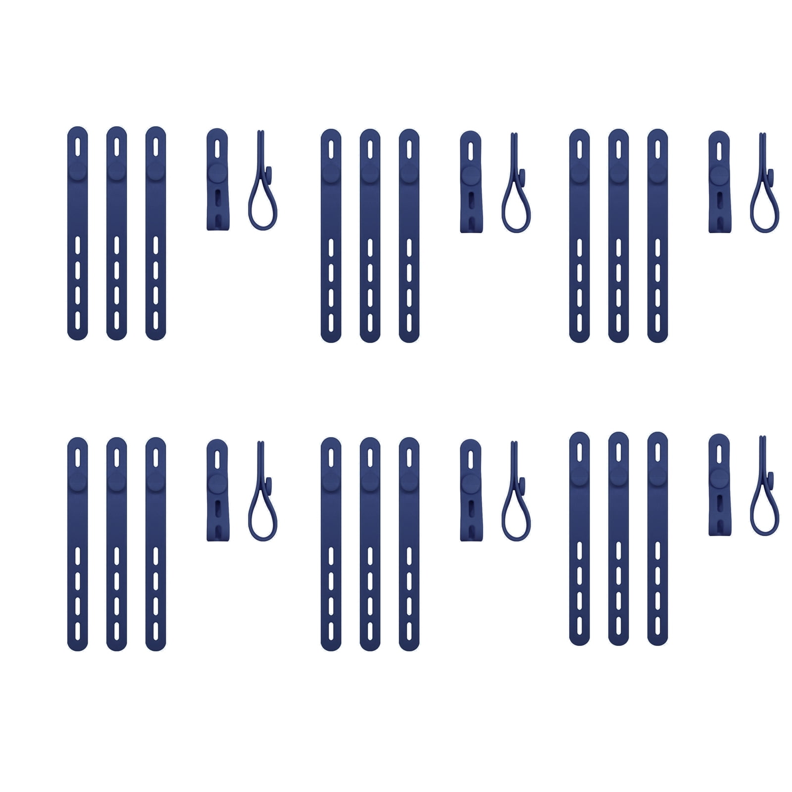 30Pcs Silicone Cable Ties Reusable Cables Management Organizers for Bundling and Fastening Cable ...