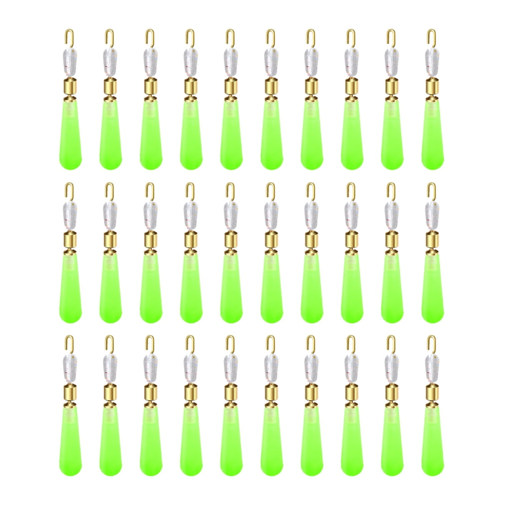 30Pcs Silicone Fishing Float Seat Copper Head Ball Bearing Fishes ...