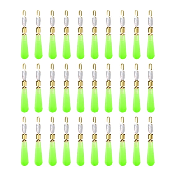 30Pcs Silicone Fishing Float Seat Copper Head Ball Bearing Fishes ...