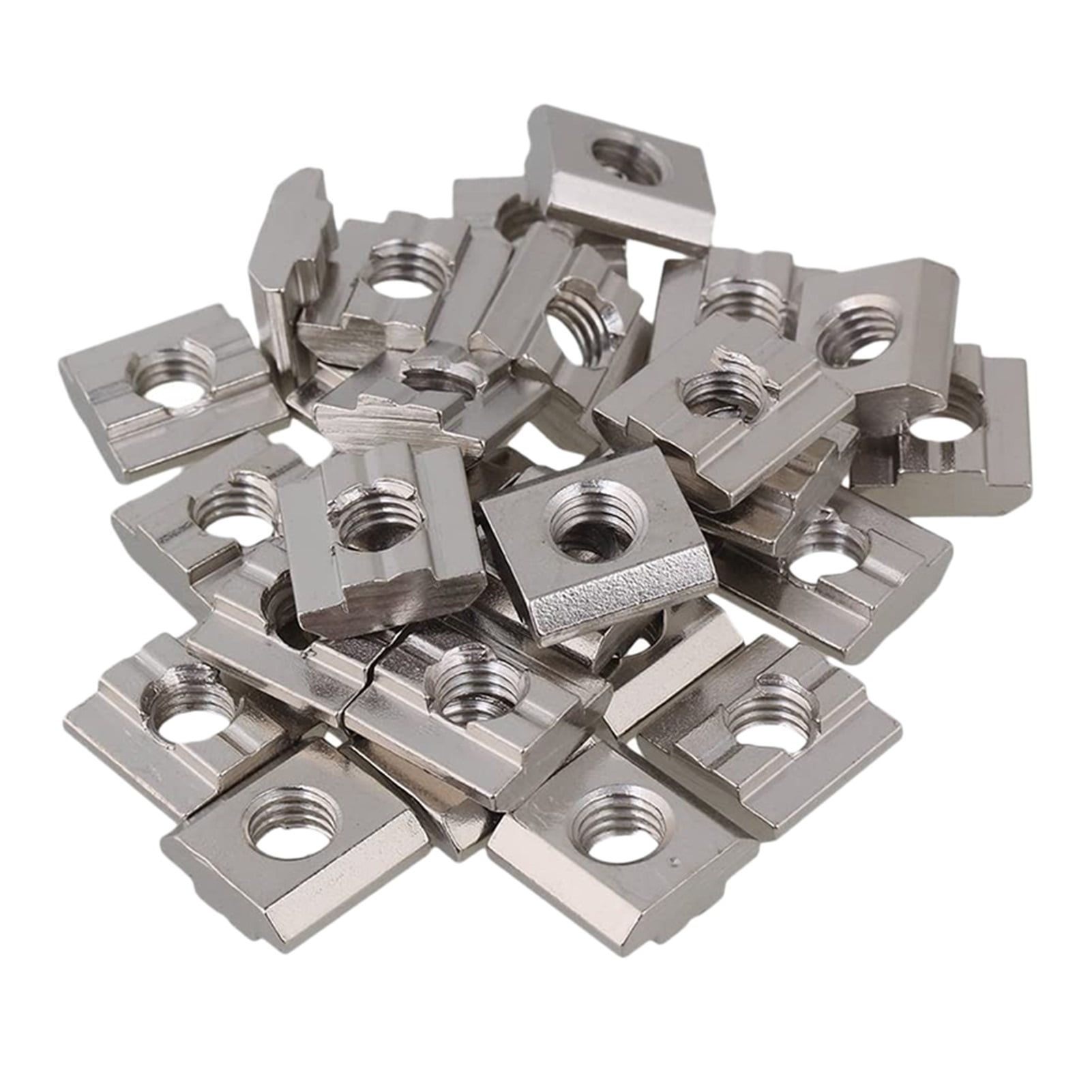 30Pcs Silver Eu Standard 30 Series Aluminum Slot Carbon Steel Half ...