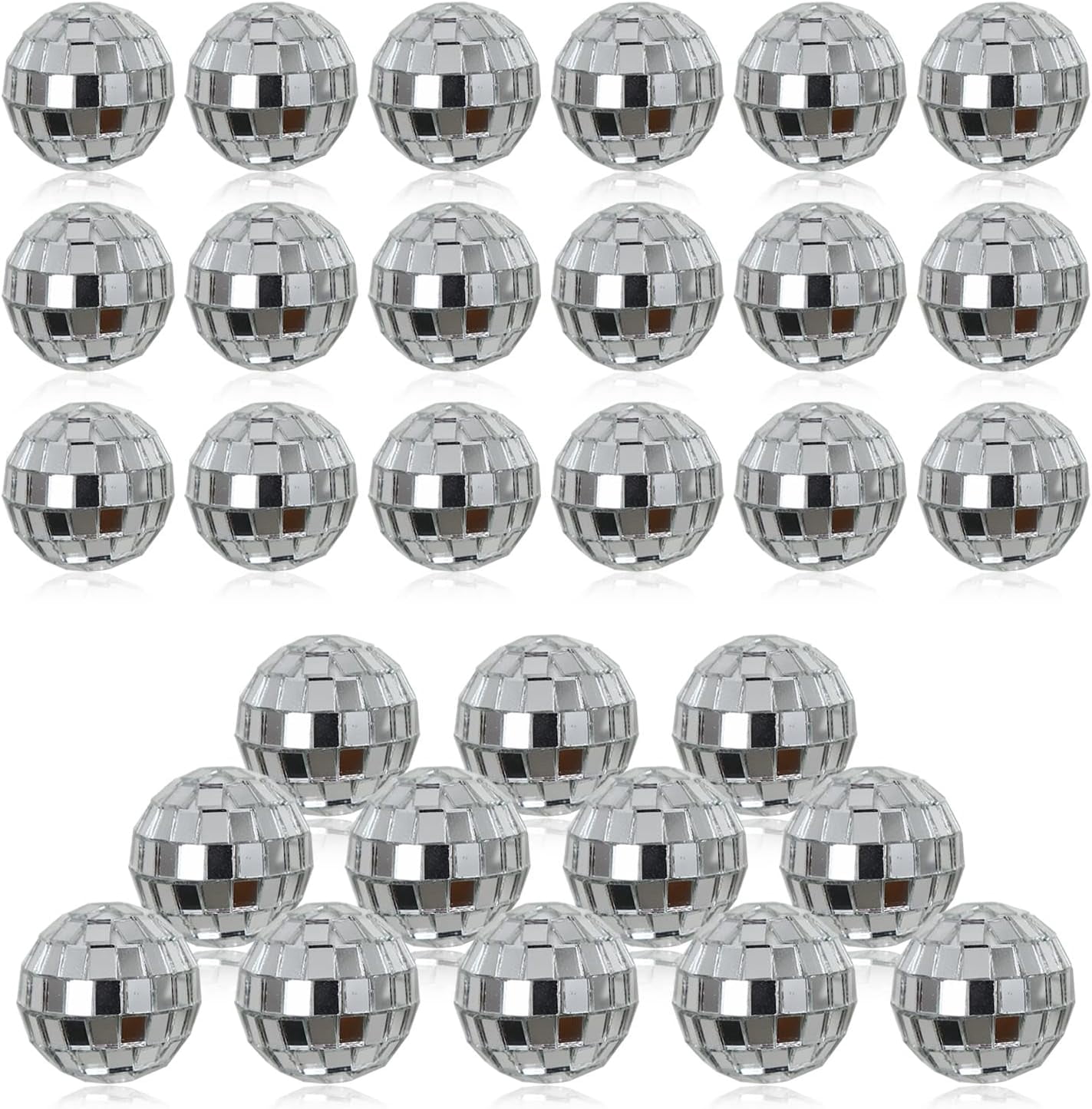 30Pcs Small Mirror Disco Ball 3cm 1.18in Diameter, Christmas Ball ...