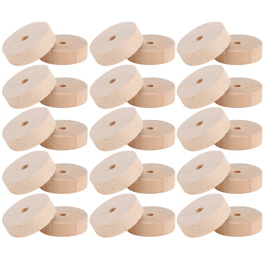 30Pcs Small Wood Wheels Miniature Wooden Wheels DIY Art Crafts ...