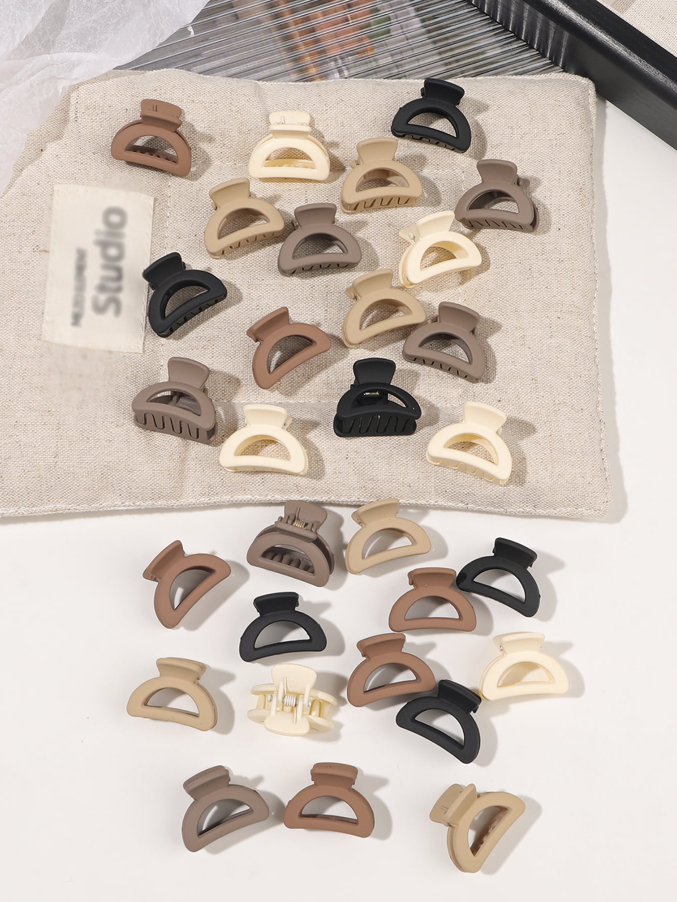 30Pcs Small half circle hair clip for Thin/Medium Thick Hair,1 Inch ...
