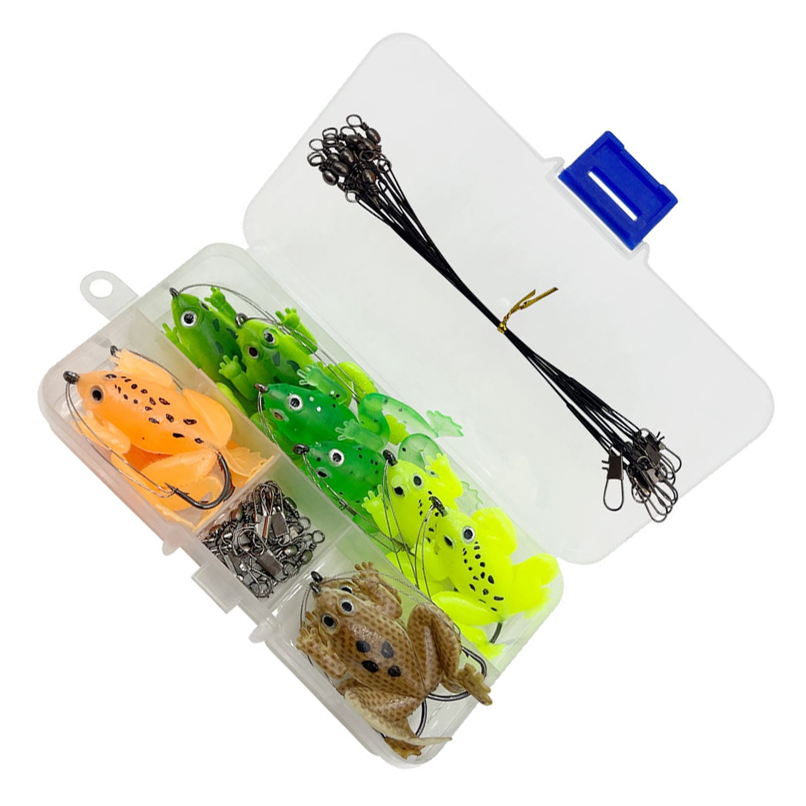 30Pcs Soft Fishing Lures Double Propellers Fishing Lures Artificial ...