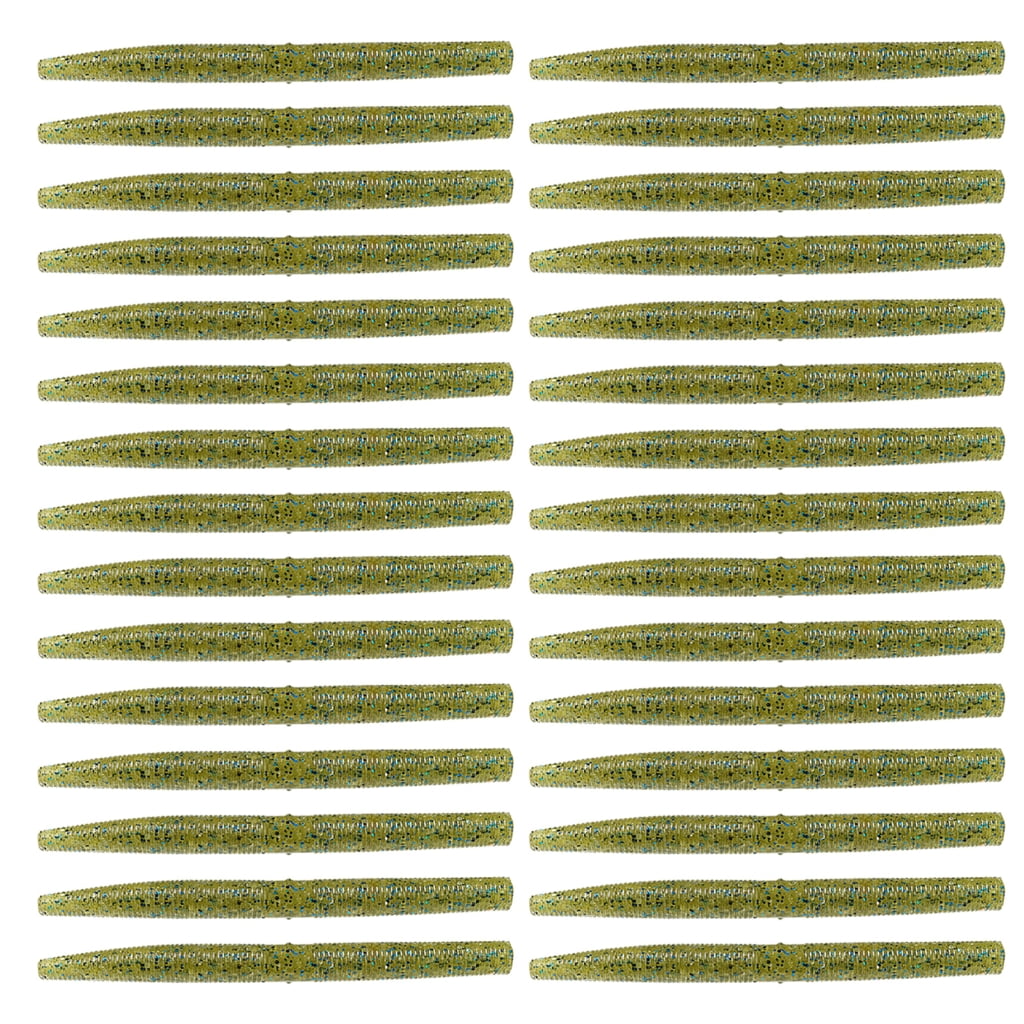 30Pcs Soft PVC Stick Baits Artificial Soft Fishing Lures With Salt ...
