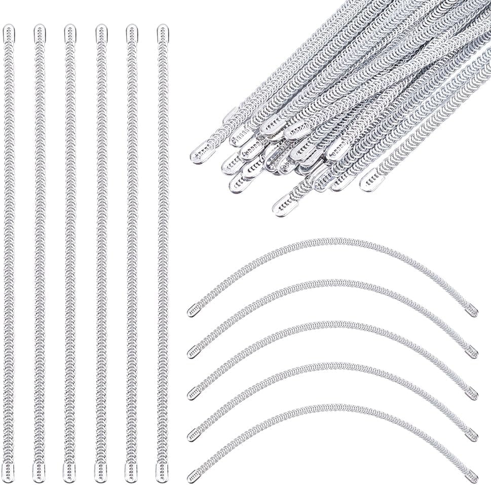 30Pcs Spiral Steel Boning 20cm x 5mm Precut Spiral Corset Boning Stays ...