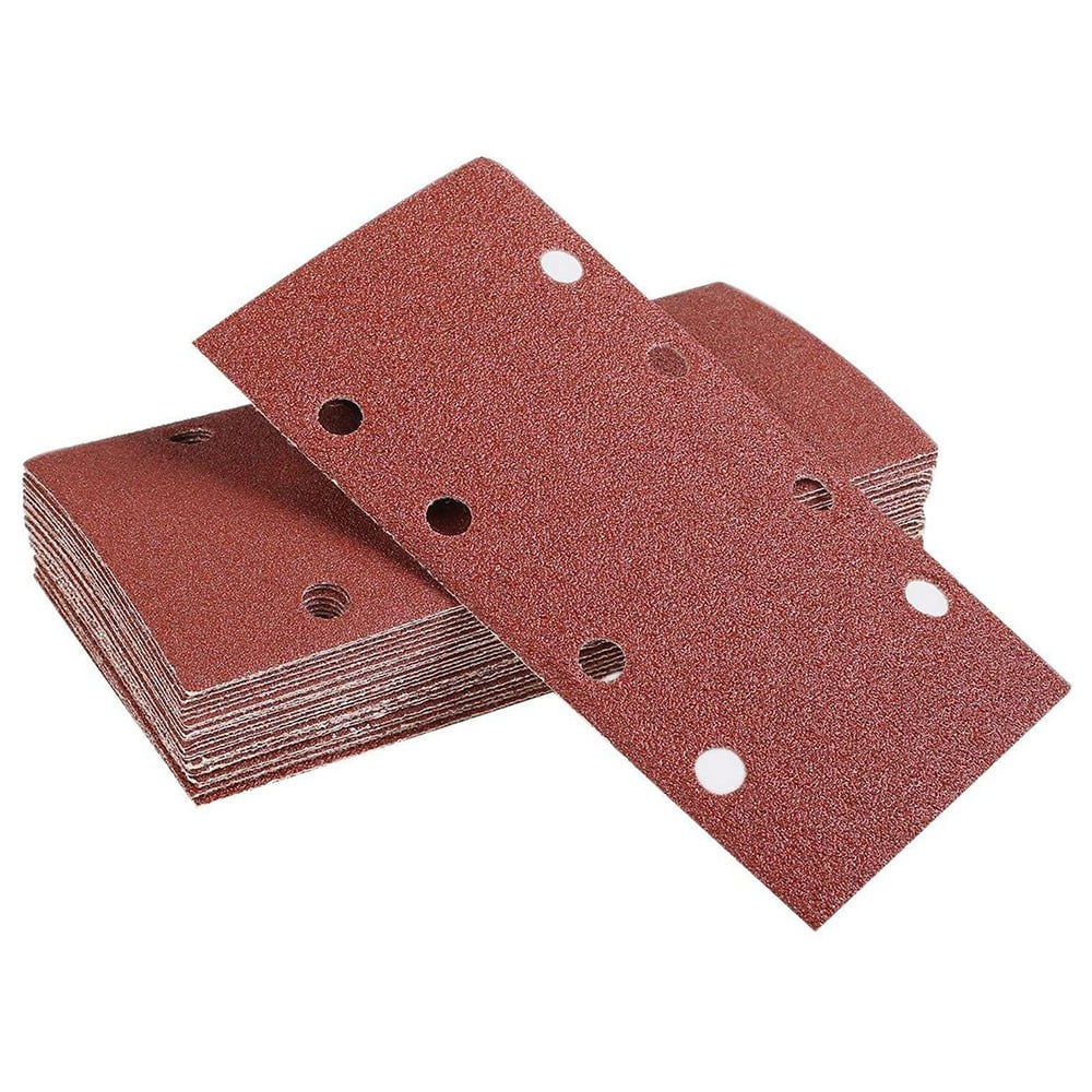30Pcs Square Sandpaper Sanding Paper Sheet 95X185mm Sander Hook Loop ...