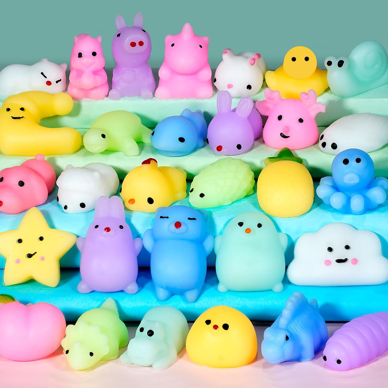 30Pcs Squishies Mochi Squishy Toy Kids Party Favors Kawaii Squishy ...