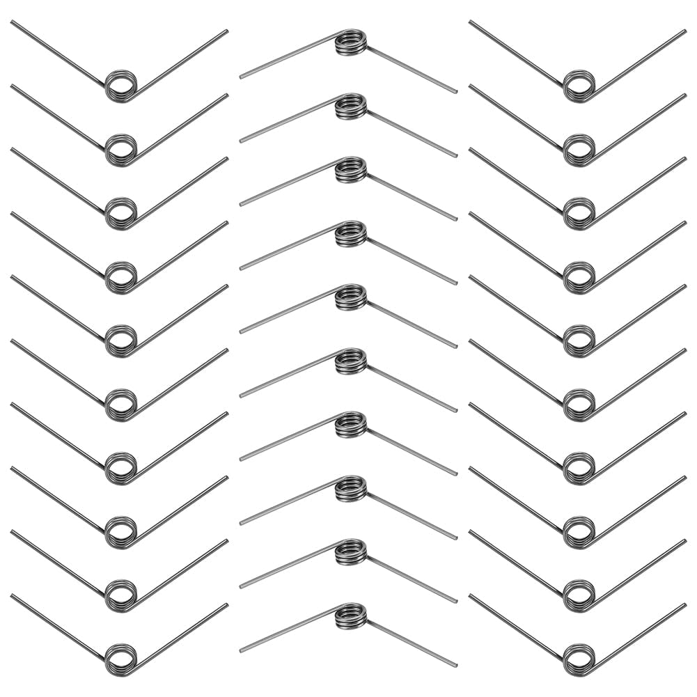 30Pcs Stainless Steel Torsion Springs 1.2mm Wire Diameter 9mm OD 90 ...