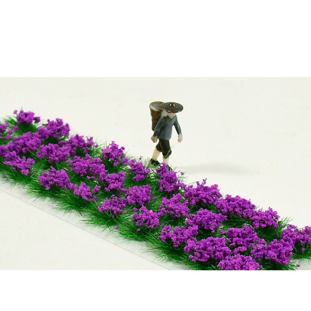 30Pcs Static Grass Tuft Mixed WildflowersDIY Caft Miniature Scenery ...