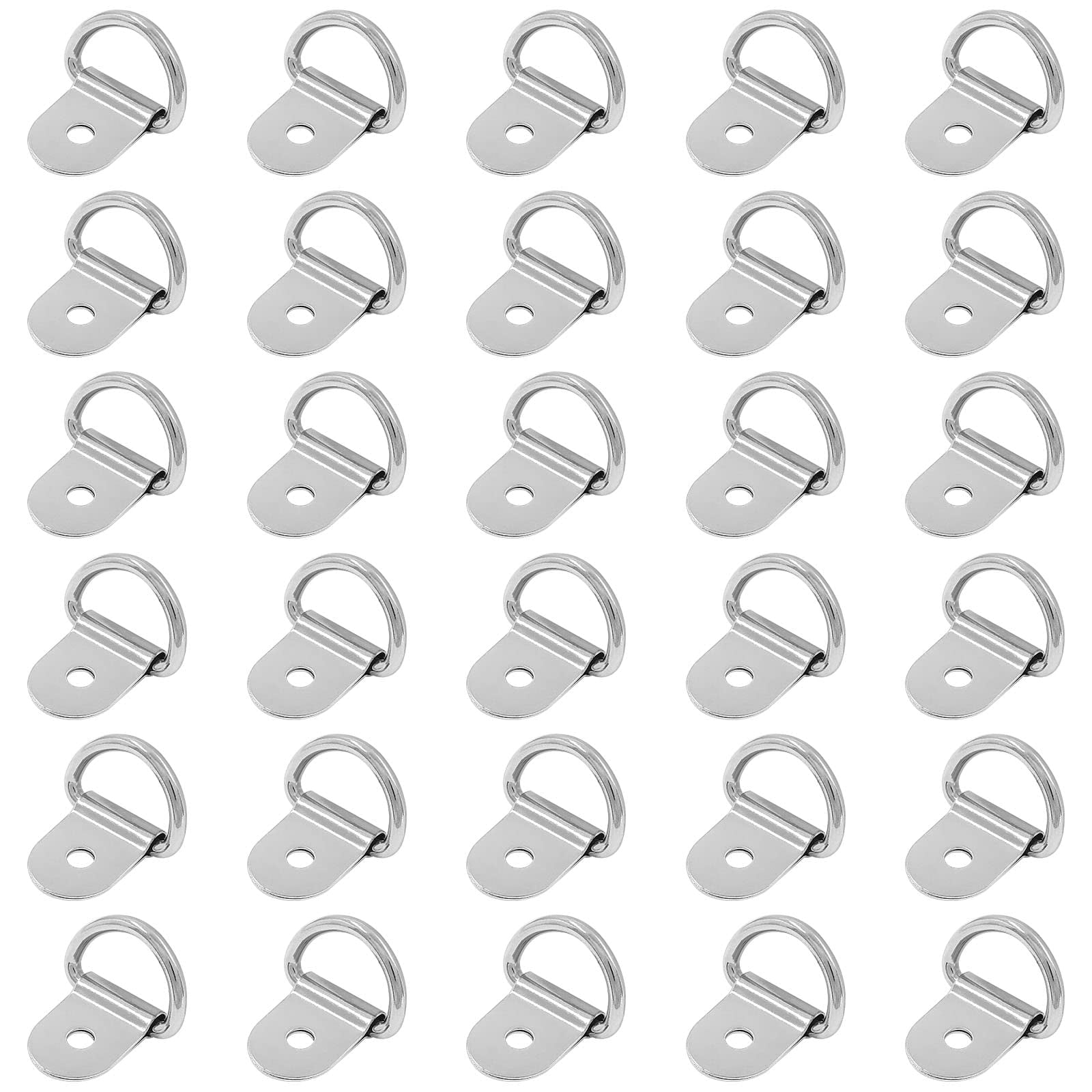 30Pcs Steel D-Ring Tie Downs, Heavy Duty Stainless Steel Anchor Lashing ...