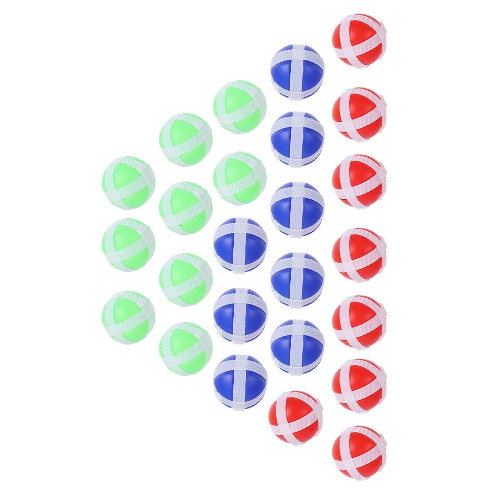 30Pcs Sticky Balls Lightweight Sticky Balls Plastic Game Balls Toys ...