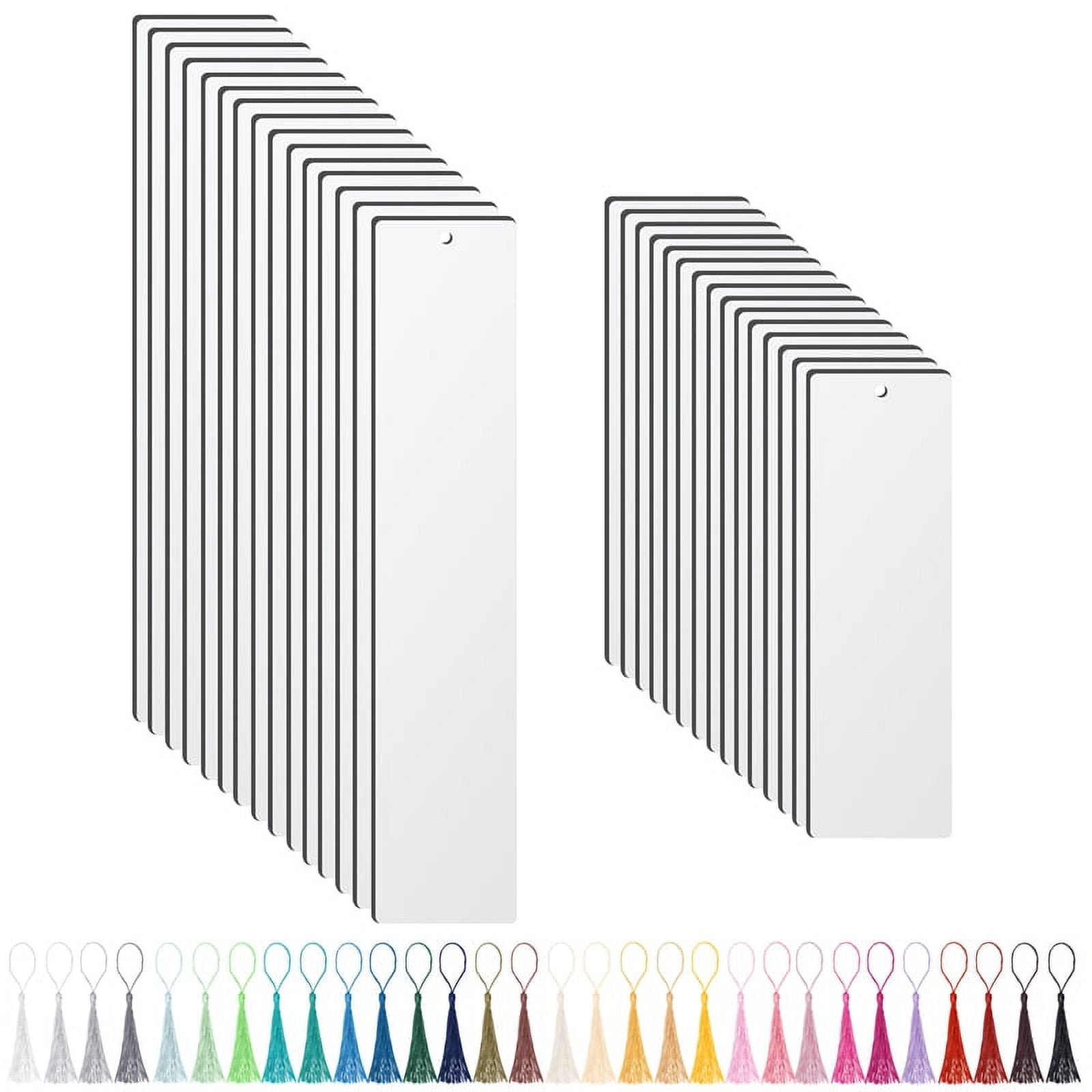 30Pcs Sublimation Blank Bookmarks, Sublimation Blank DIY Bookmark Craft ...