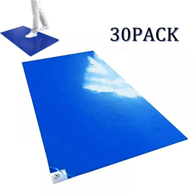 30Pcs Tacky Mat Sticky Pads for Floor, Sticky Mats for Cleanroom ...