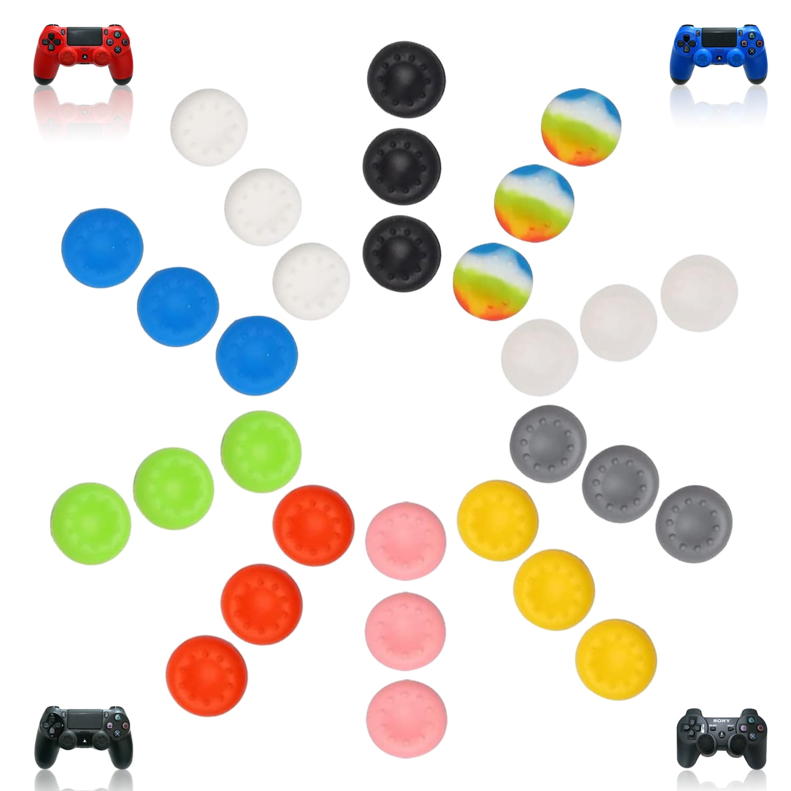 30Pcs Ten Colour Gamepad Rocker Caps - For Ps3/Ps4/Ps5/360/One/Pro ...