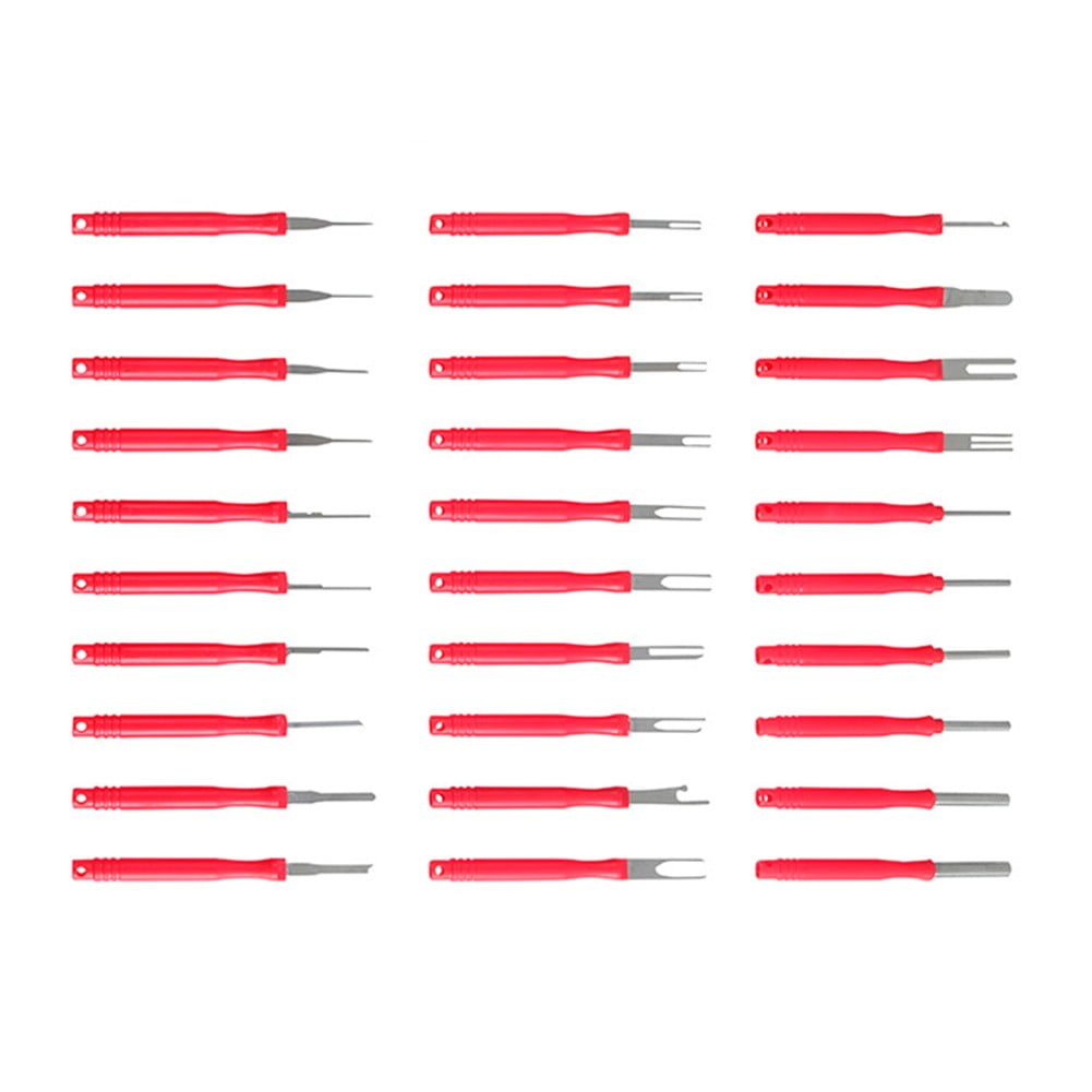 30Pcs Terminal Removal Tool Kit Depinning Tool Electrical Connector Pin ...
