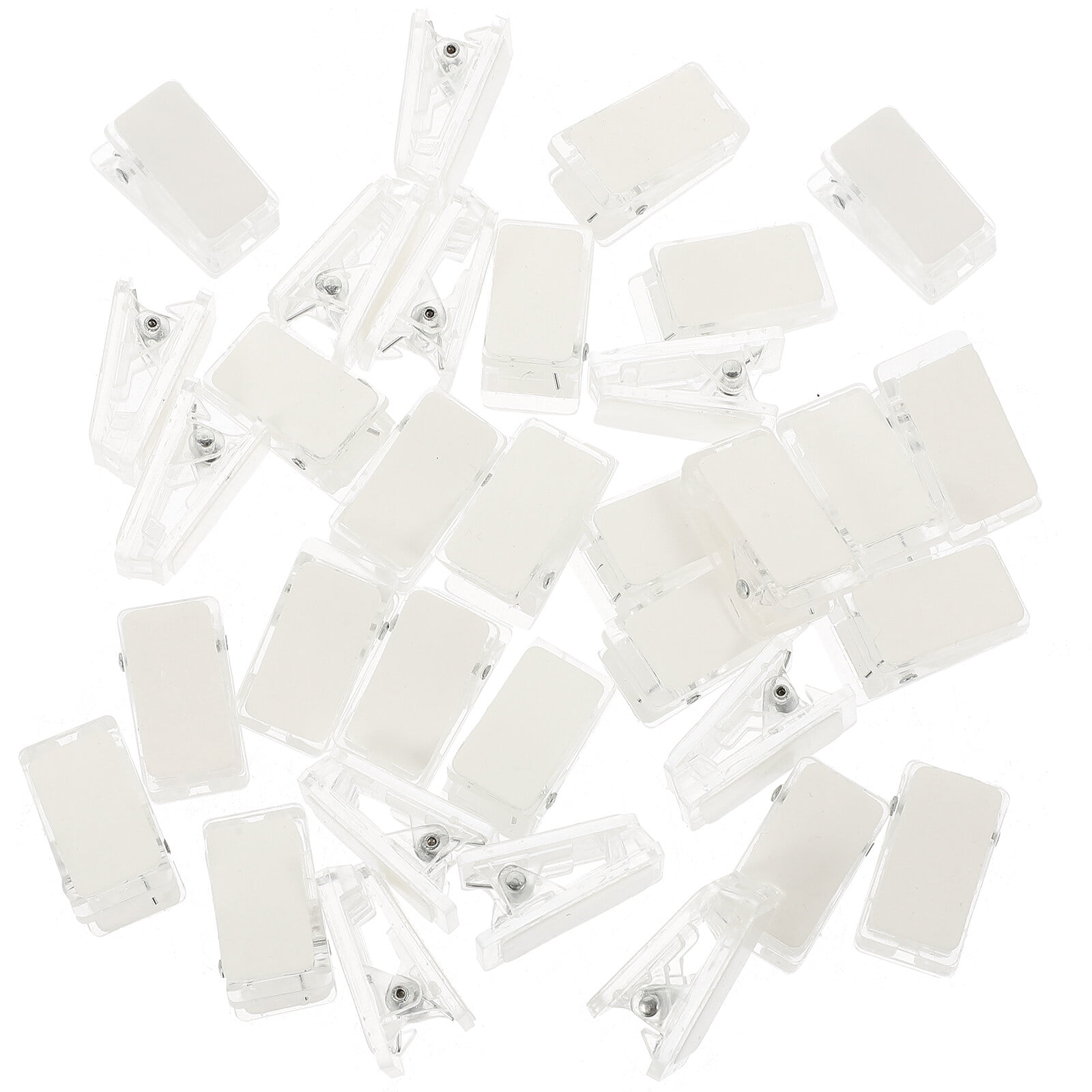 30Pcs Transparent Spring Clips for Hanging Pictures, Clear Self ...