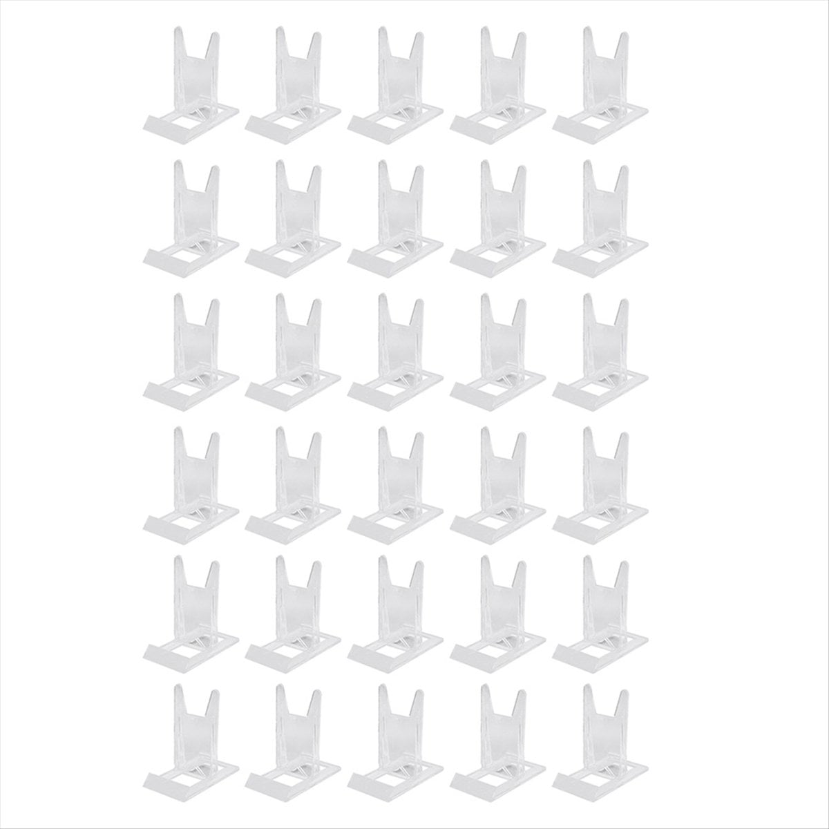30Pcs Tray Rack Clear Stand Frame Holder Stand Plastic Clear Plates ...