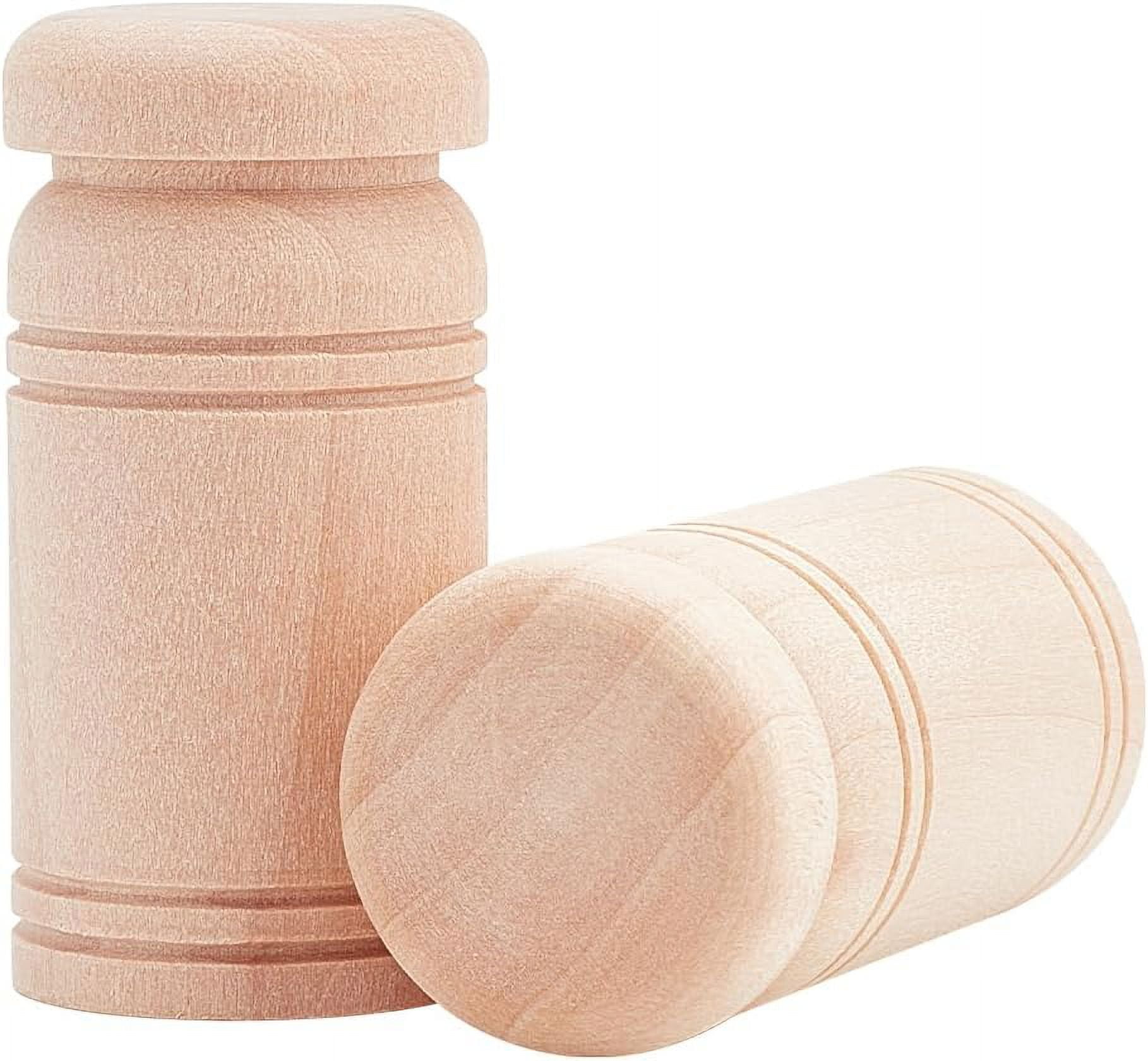 30Pcs Unfinished Wooden Crafts for Painting Natural Wood Mini Round ...