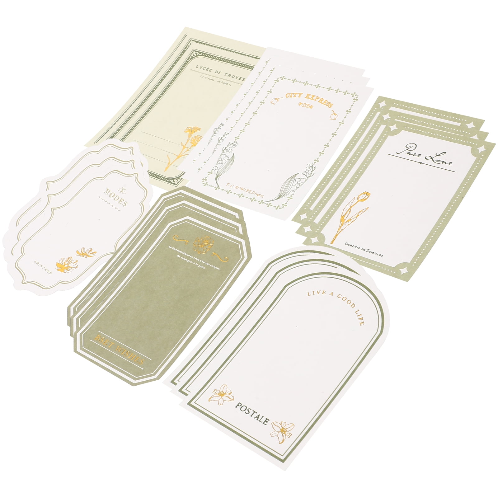 30Pcs Vintage Scrapbook Paper Notebook DIY Background Paper Decorative ...