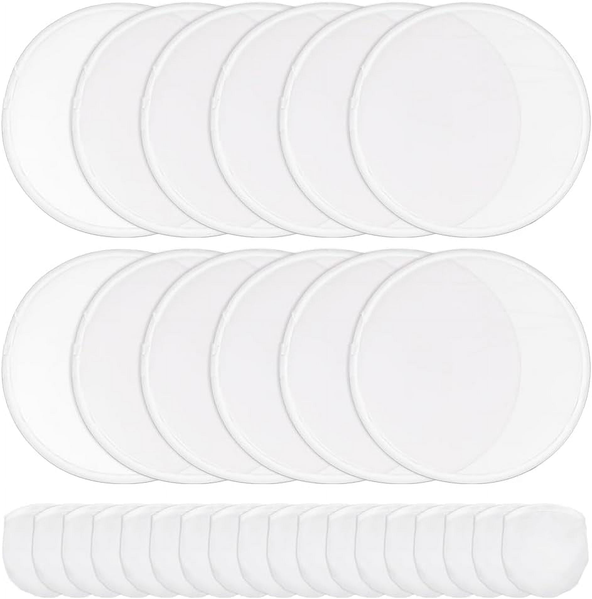 30Pcs White Foldable Flying Disc Fans 9.8inch Sublimation Fans Nylon ...