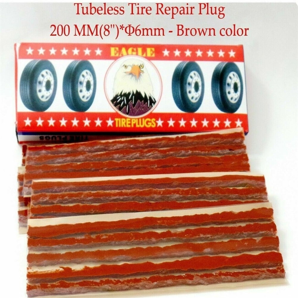 30Pcs plugs Truck Tire Plugs Tire Repair brown, 8" X 1/4" Tubeless ...
