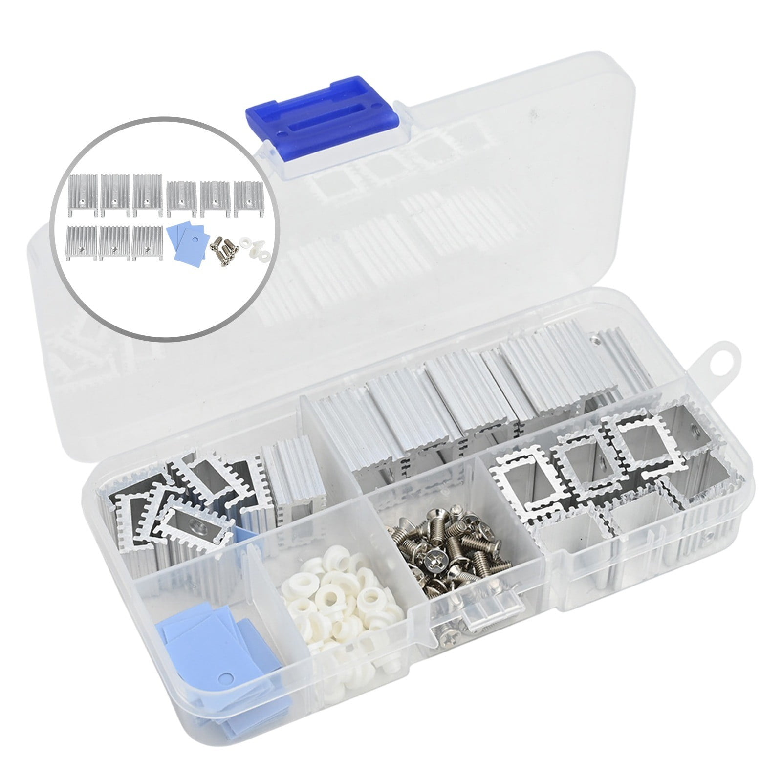 30Pcsto-220 Aluminum Heat Sink And Insulator/Mounting Kit For Mosfet ...