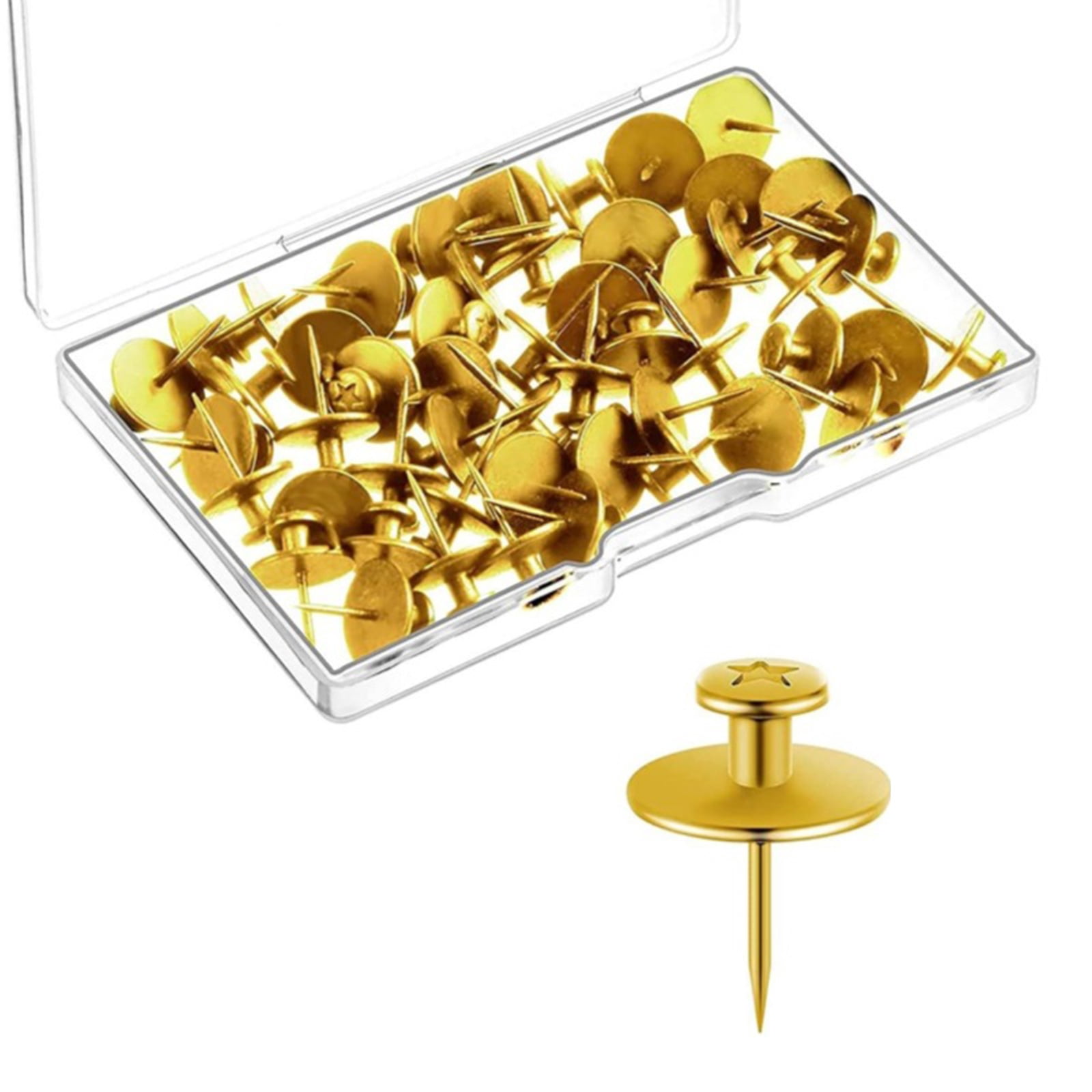 30Pieces I Shape Metal Push Pins Cork Notice Board Pushpin Decorative ...