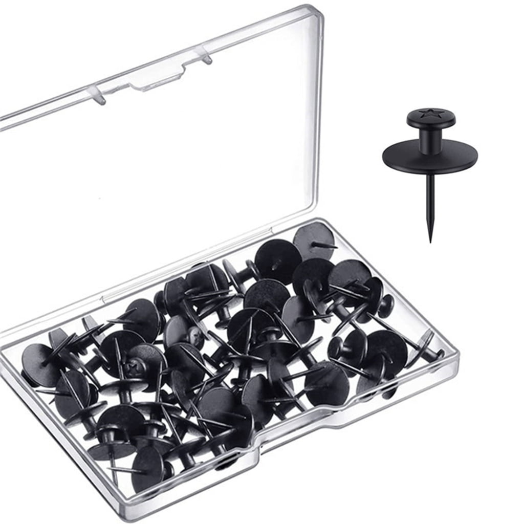 30Pieces Metal Push Pins I-shape Map Pins Thumb Tacks Pushpins for Cork ...