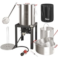 Fryin' Saucer Outdoor Portable Propane Deep Fryer, Gas Outside Cooker ...
