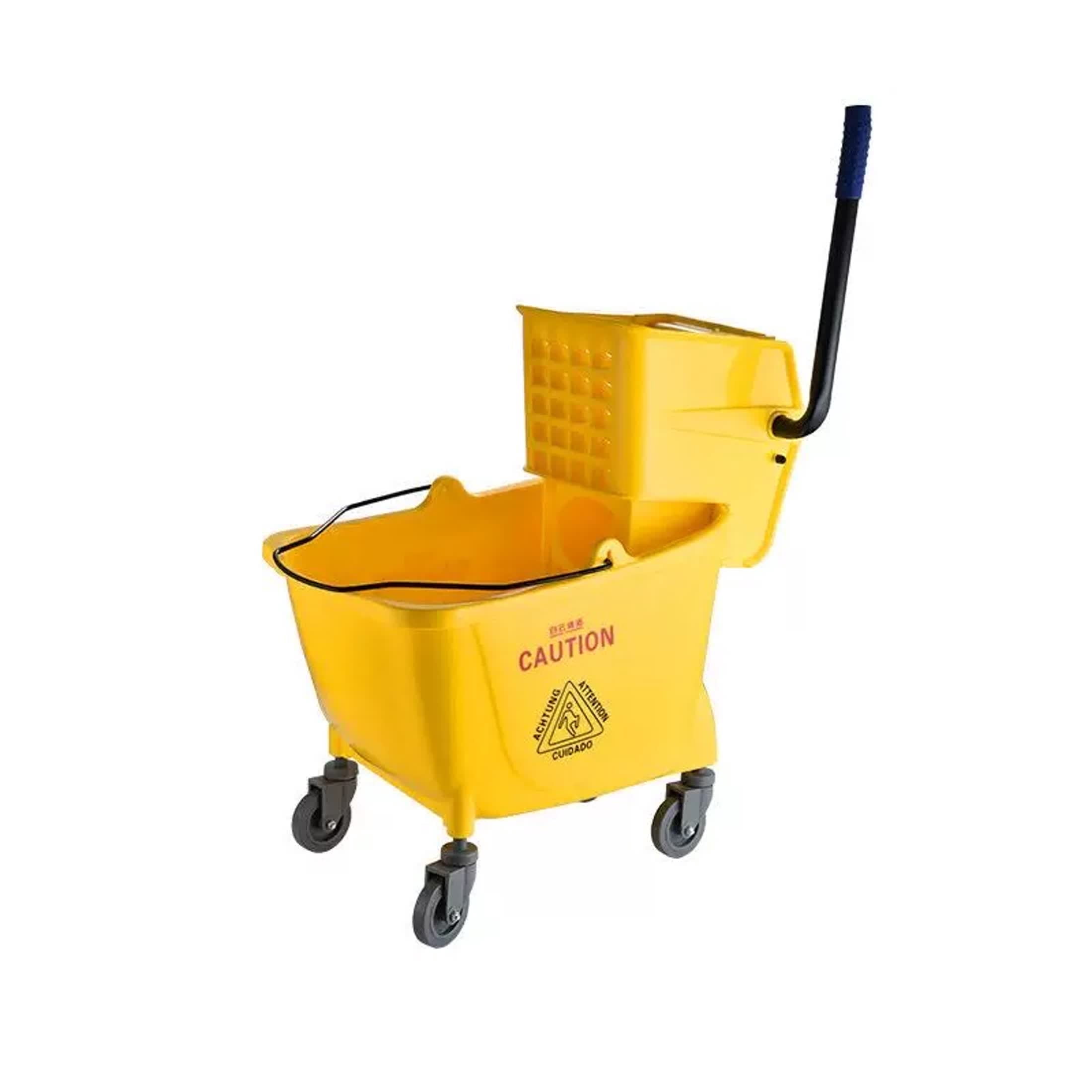 edx 38QT Commercial Mop Bucket with Side Press Wringer, Floor Cleaning ...
