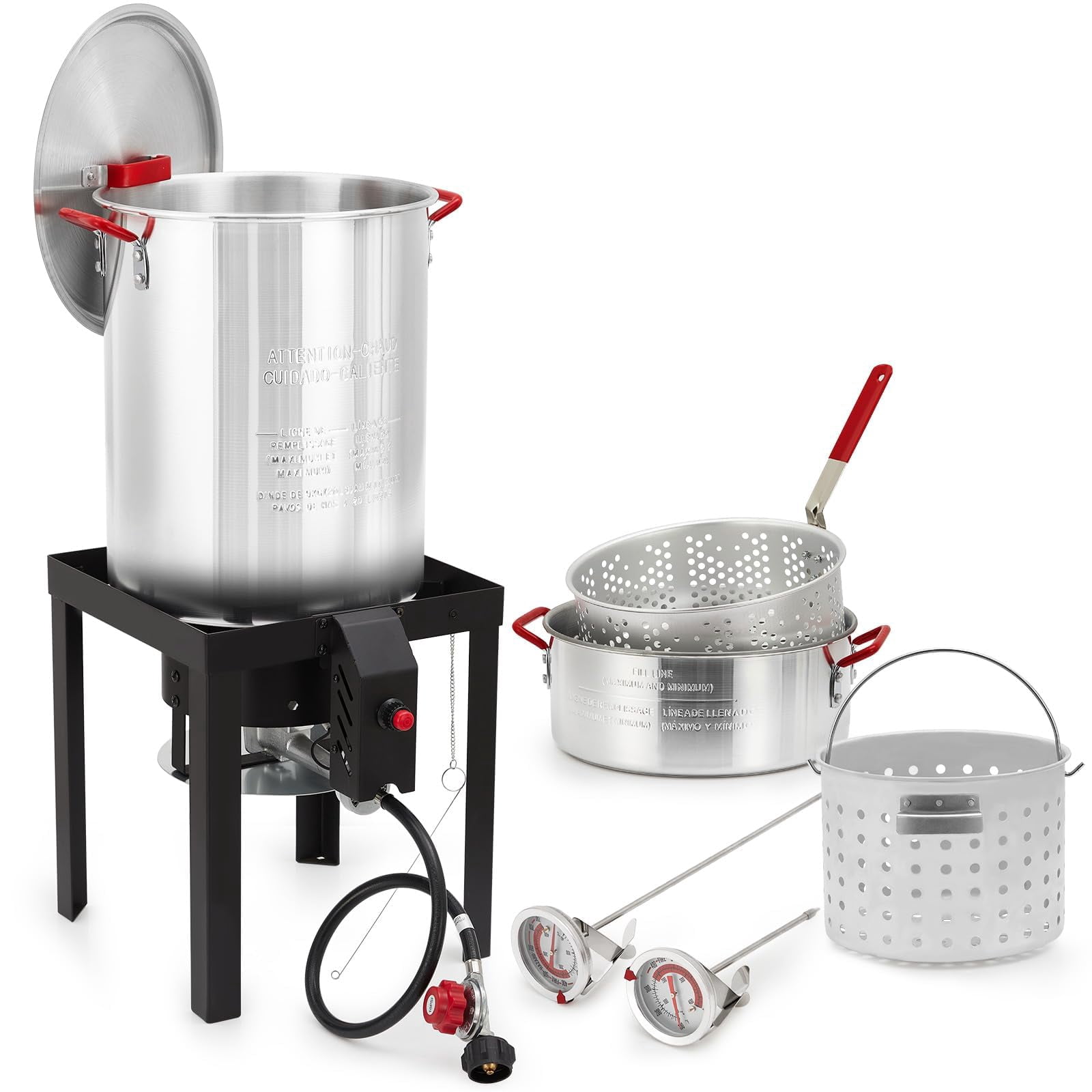 30QT Turkey Fryer Kit- Outdoor Deep Fryer,5000 BTU Outdoor Propane ...