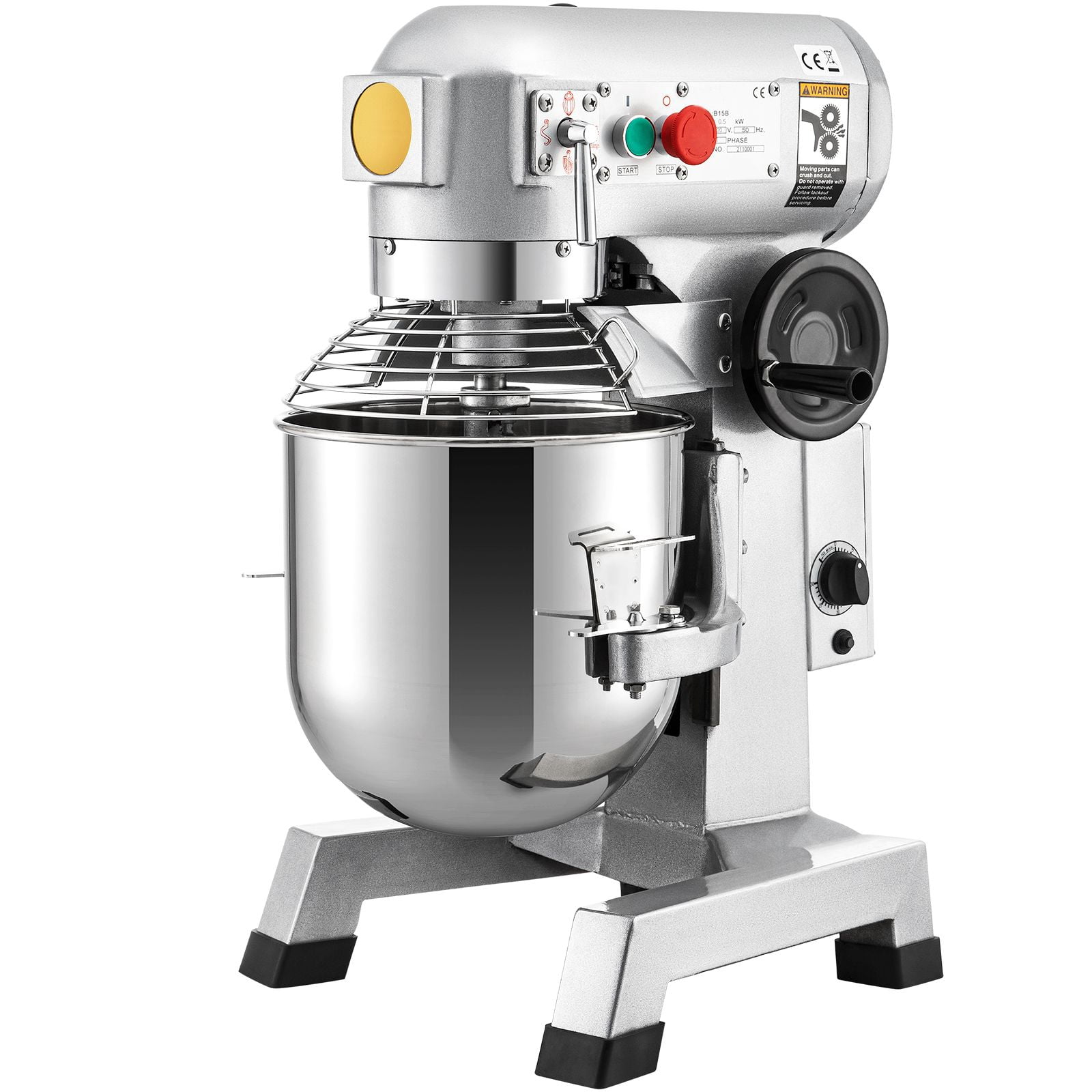30Qt Commercial Food Mixer, 1100W Electric Stand Mixer with Stainless ...