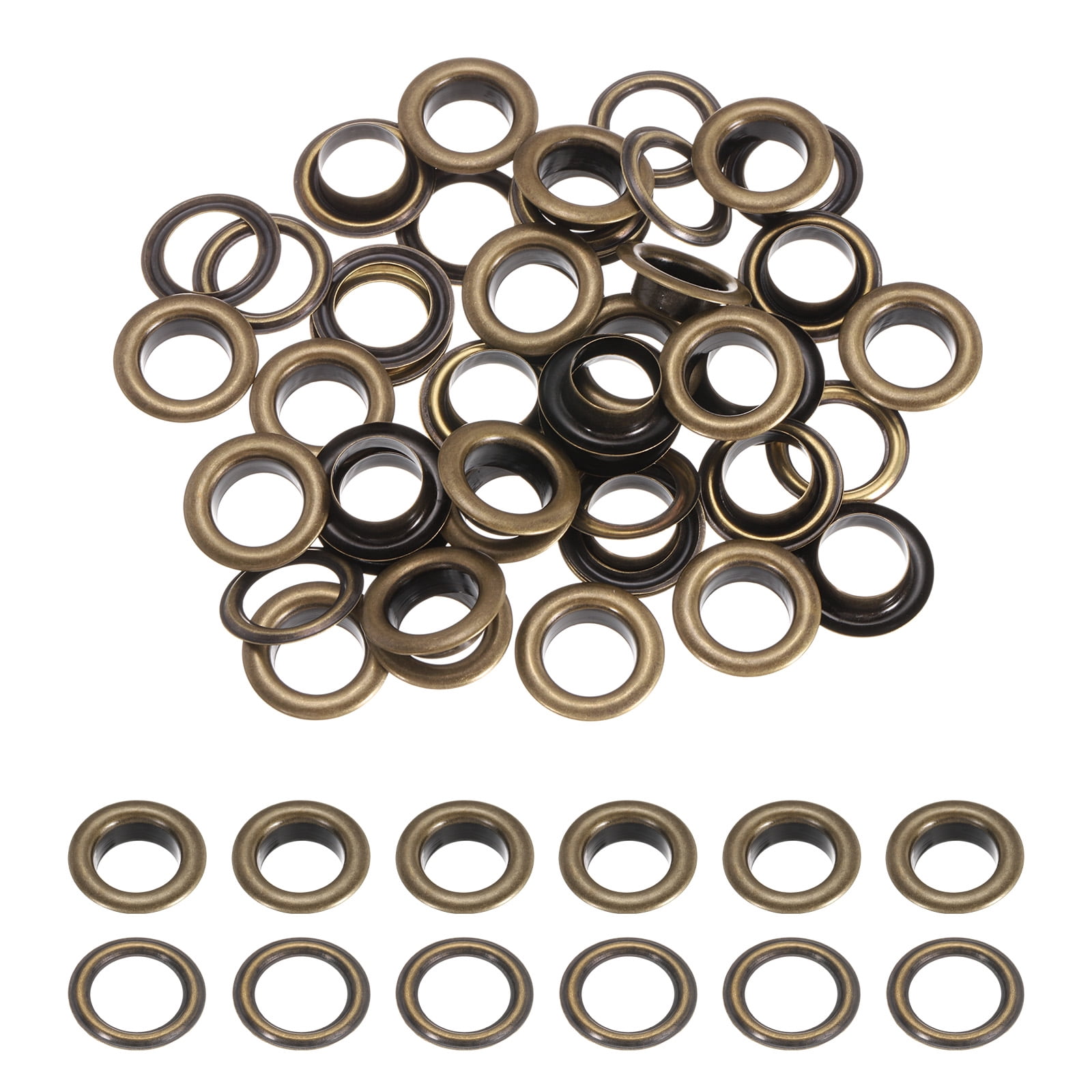 Uxcell 30Set 3/8" Grommets Eyelets with Washers for Fabric Leather ...
