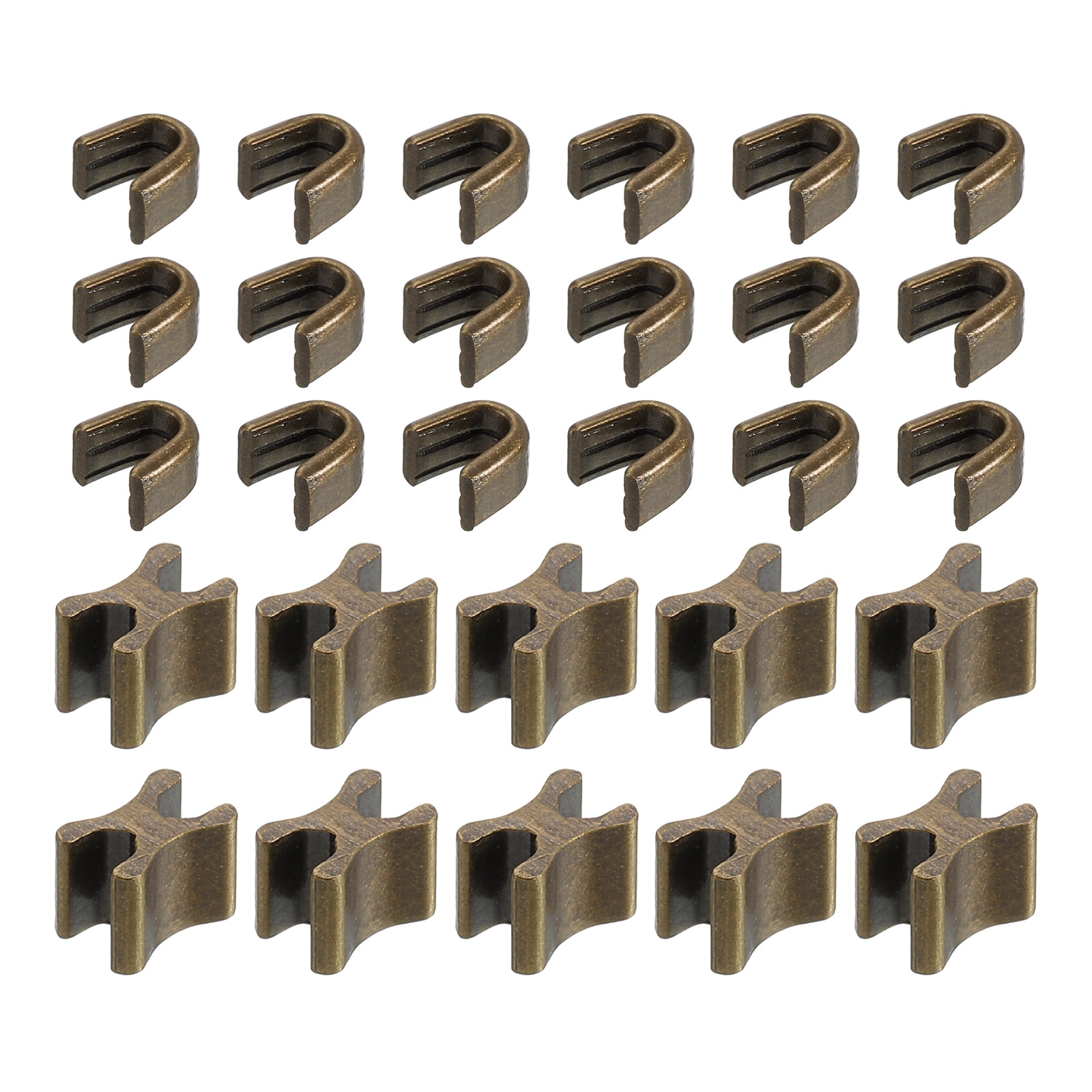 30Set Zipper Slider Retainers, #3 Top Stoppers & Bottom Stops Closed ...